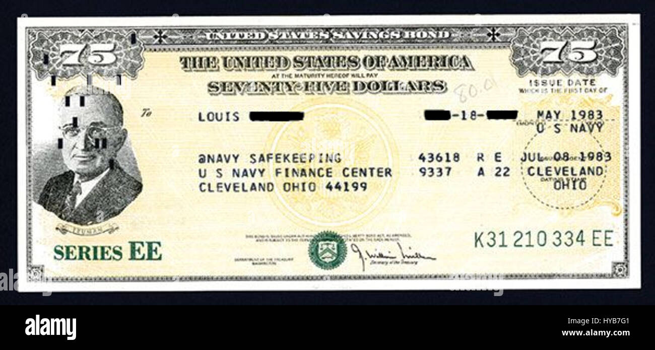 This vintage 'US Savings Bond EE $75' represents a piece of American ...
