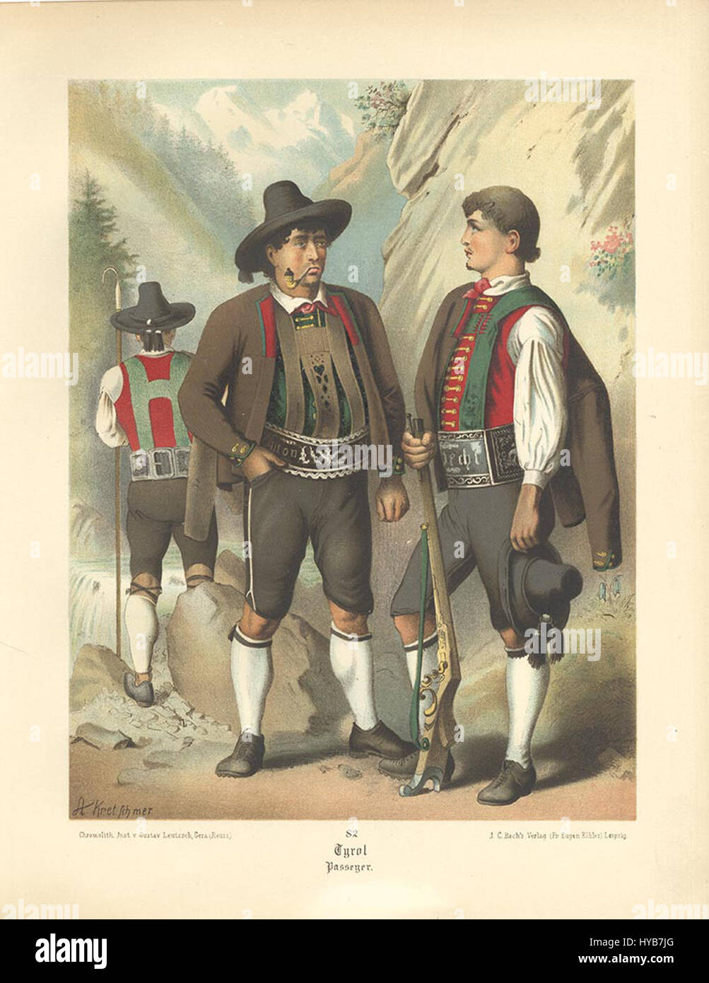 Albert Kretschmer's 'Tyrol, Passeyer' is a landscape painting that ...