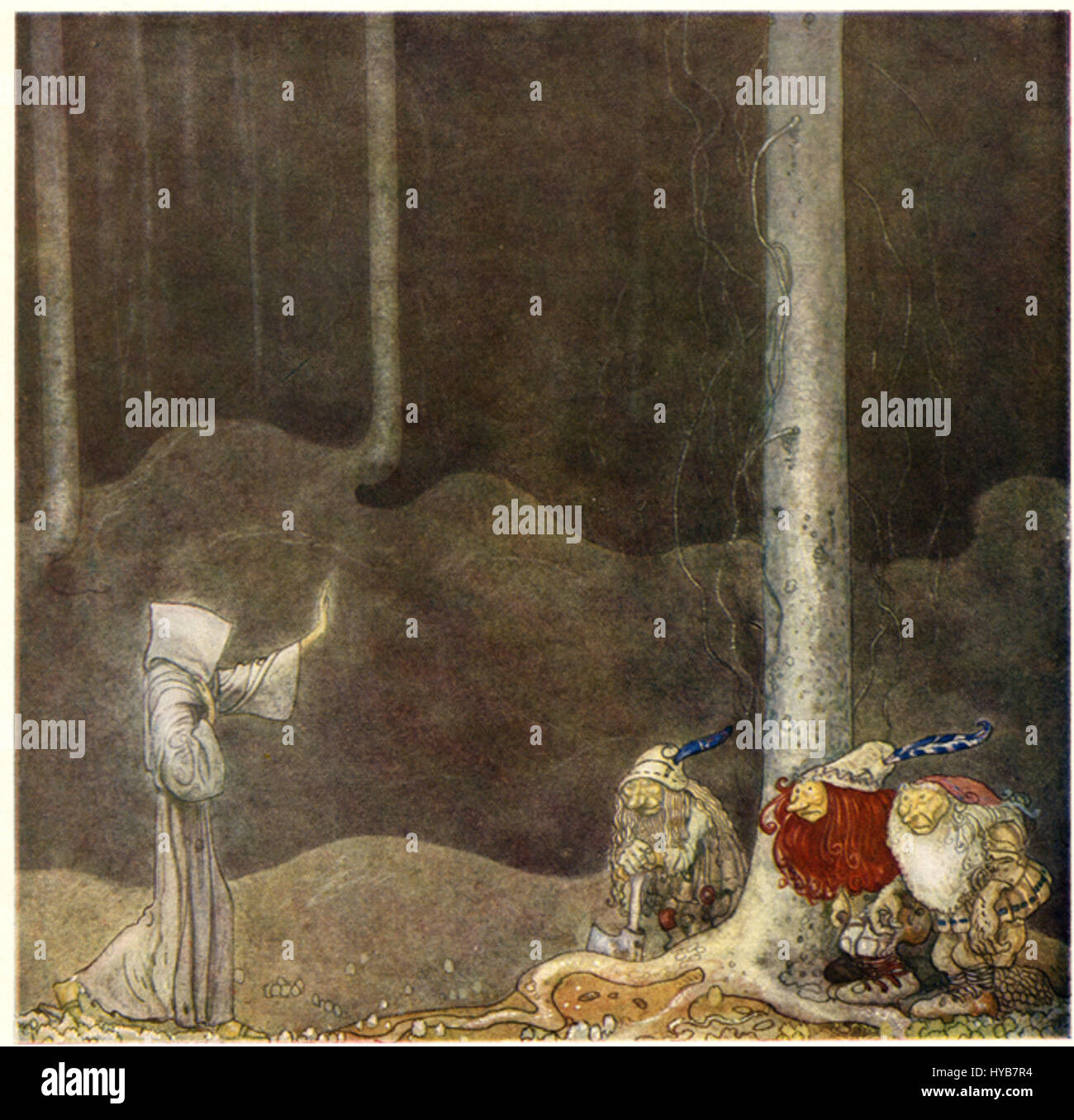 John Bauer’s 'Broder Martin' (Brother Martin) from 1913 illustrates a ...