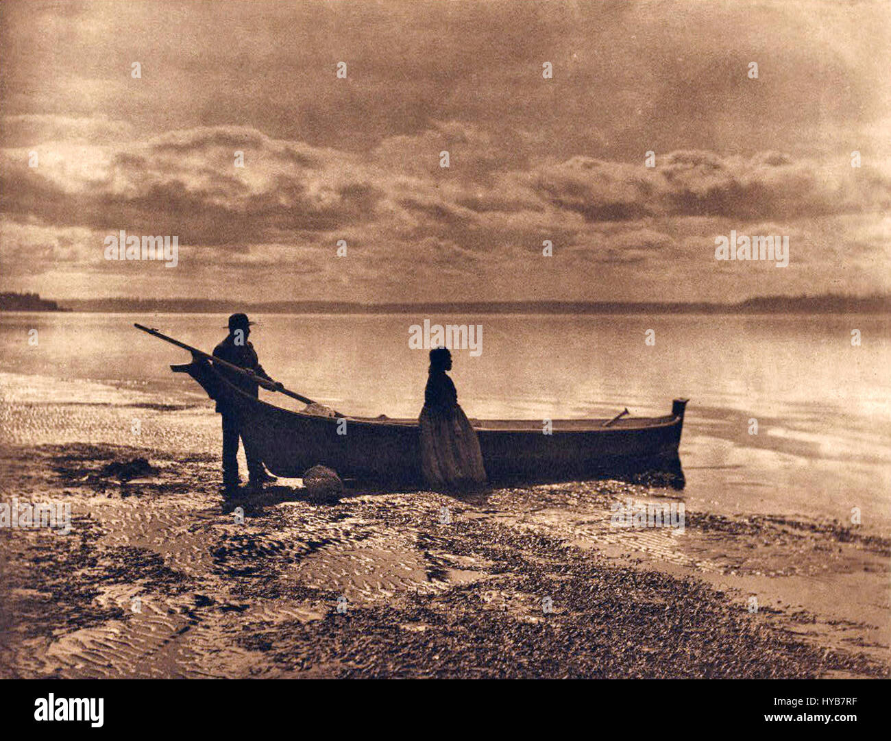 This photograph from Edward S. Curtis’s collection captures a Native ...