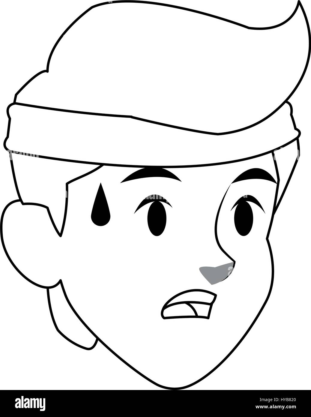 Sweating man icon Stock Vector Image & Art - Alamy