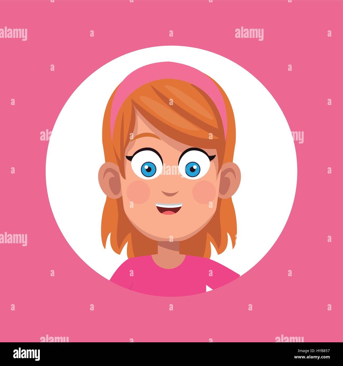 cartoon girl child avatar Stock Vector Image & Art - Alamy