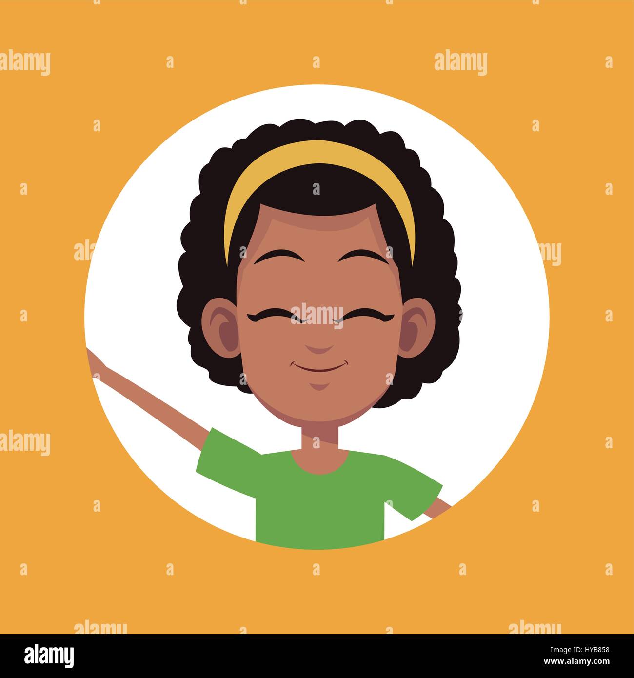 cartoon girl child avatar Stock Vector Image & Art - Alamy