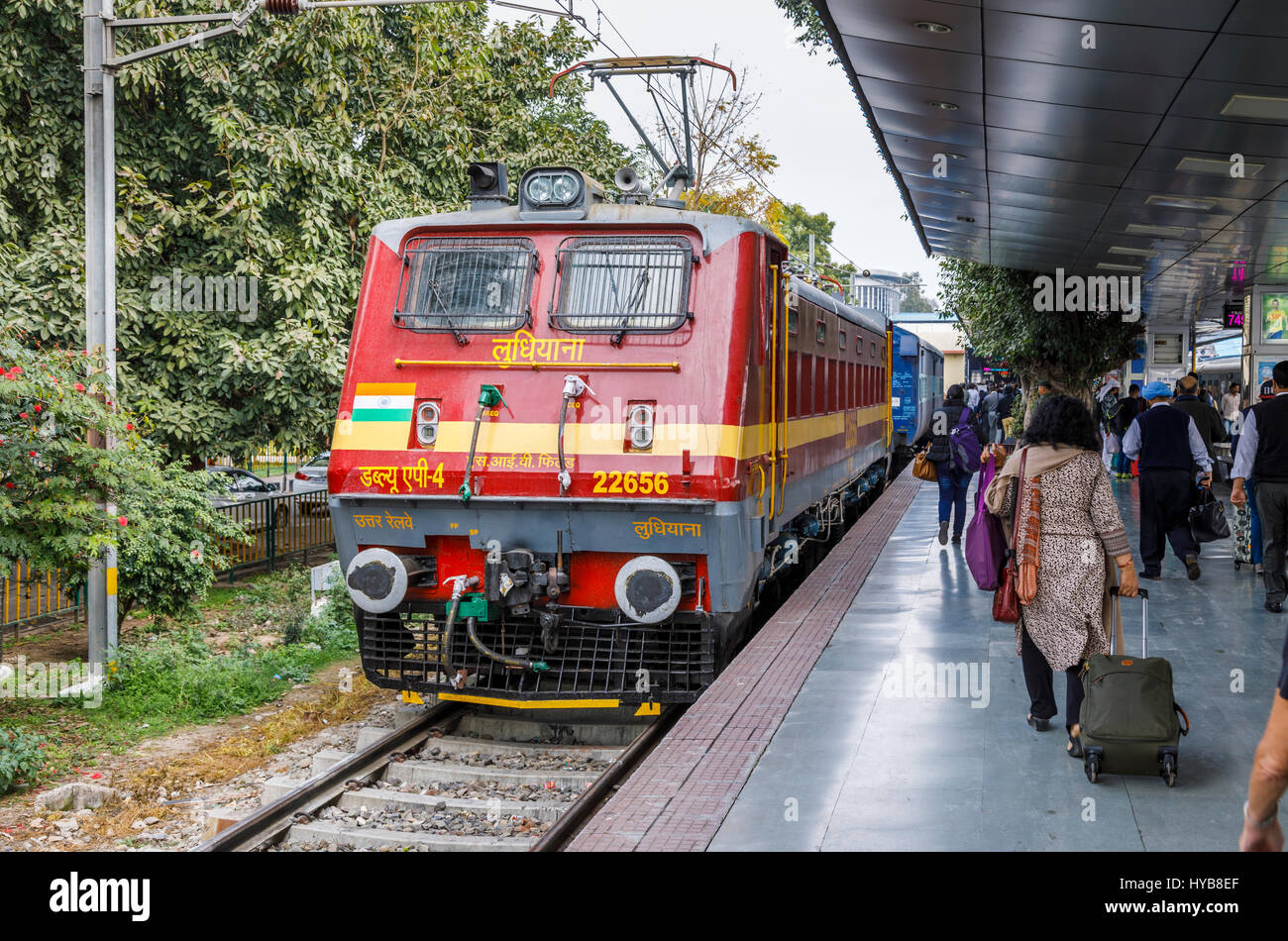 Indian Electric Train Front View