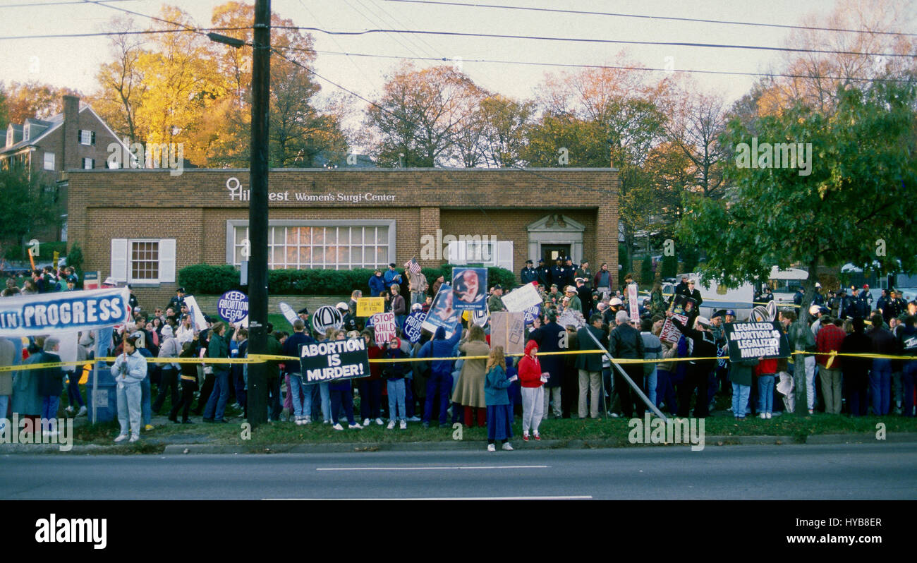 Members of Operation Rescue are arrested by DC Police Officers for ...