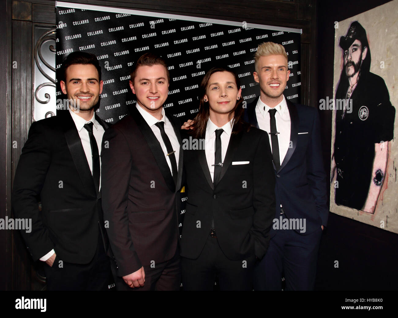 Collabro Album launch party at Sanctum Soho Hotel, London. British four ...