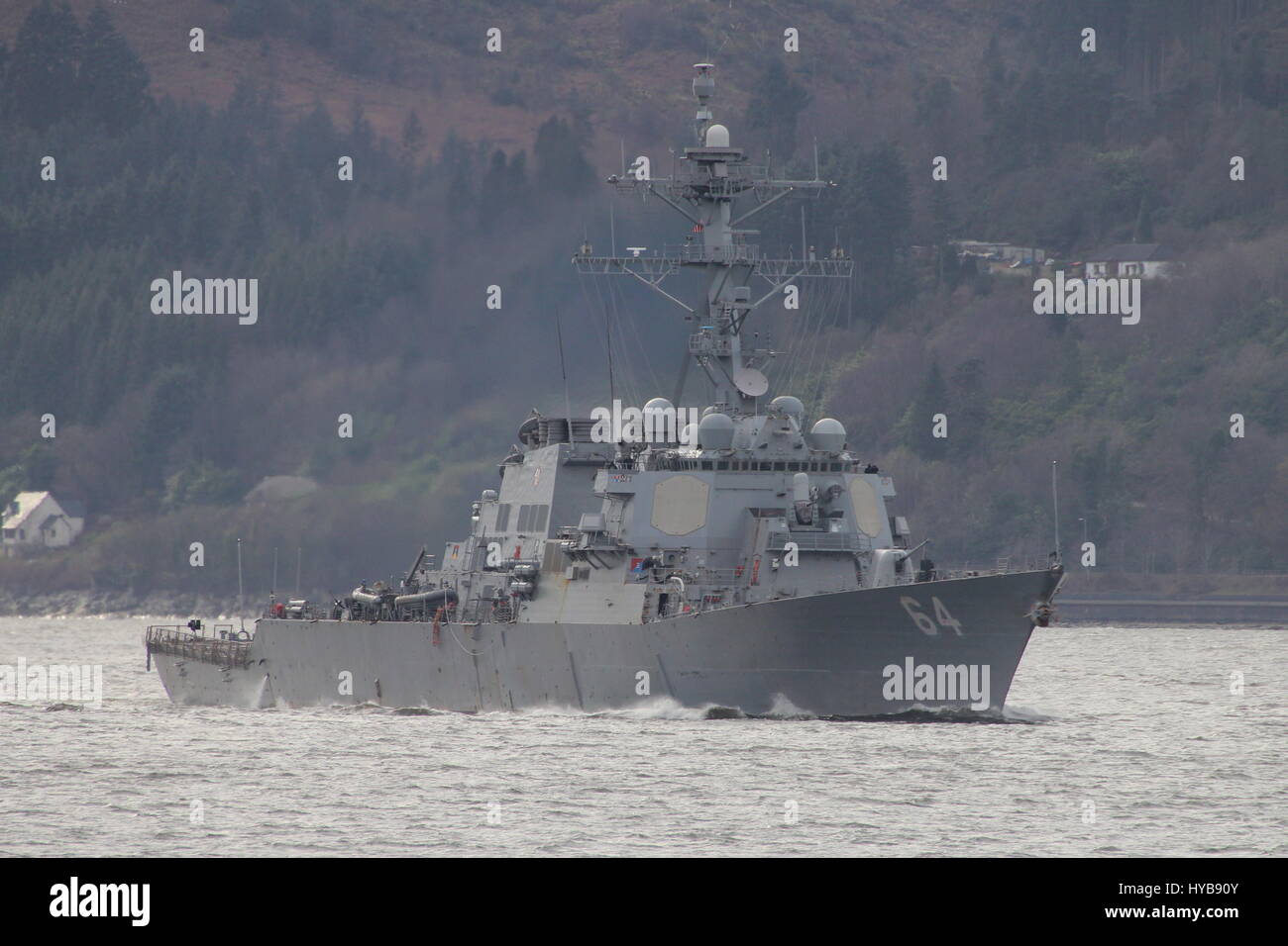 Guided missile destroyer uss carney ddg 64 hi-res stock photography and ...