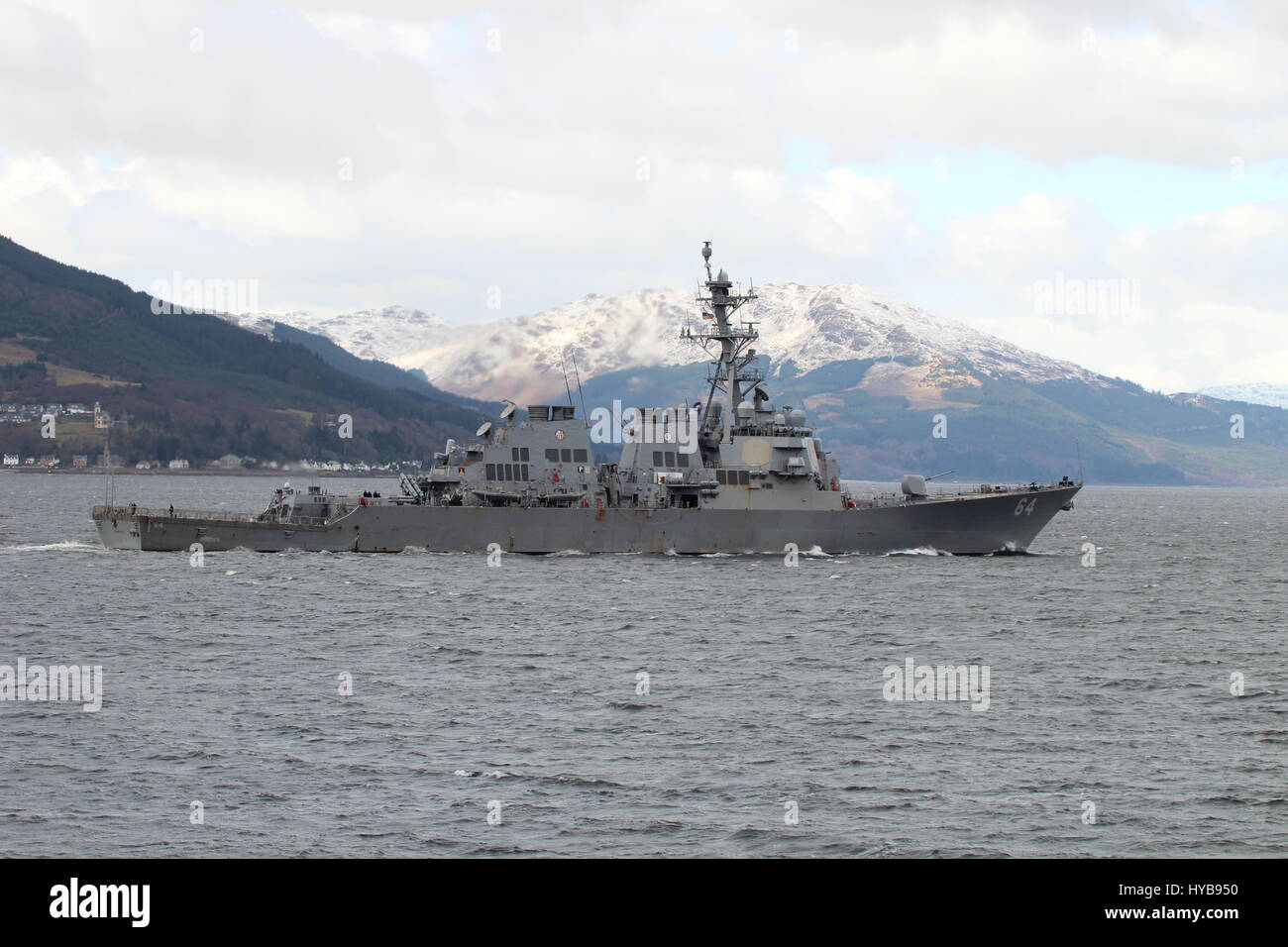 Guided missile destroyer uss carney ddg 64 hi-res stock photography and ...