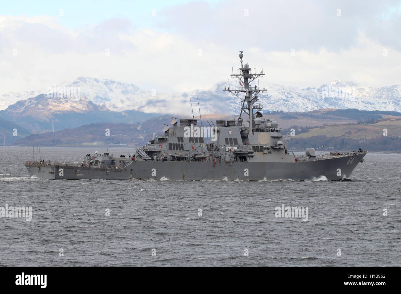Guided missile destroyer uss carney ddg 64 hi-res stock photography and ...