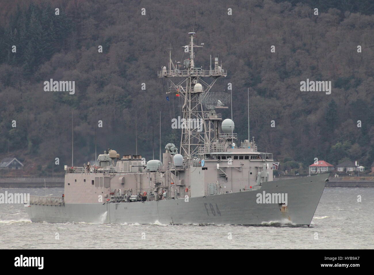 ESPS Reina Sofia (F84), a Santa Maria-class frigate operated by the ...