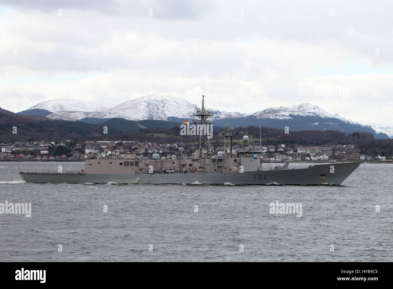 ESPS Reina Sofia (F84), a Santa Maria-class frigate operated by the ...