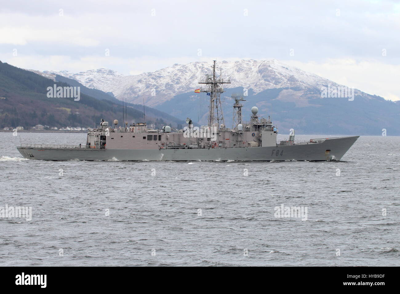 ESPS Reina Sofia (F84), a Santa Maria-class frigate operated by the ...