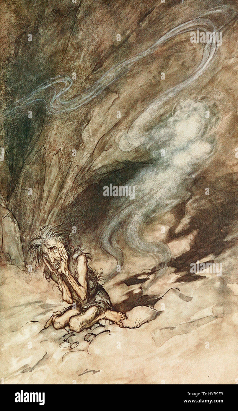 Mime writhes under the lashes he receives - Alberich puts on the ...