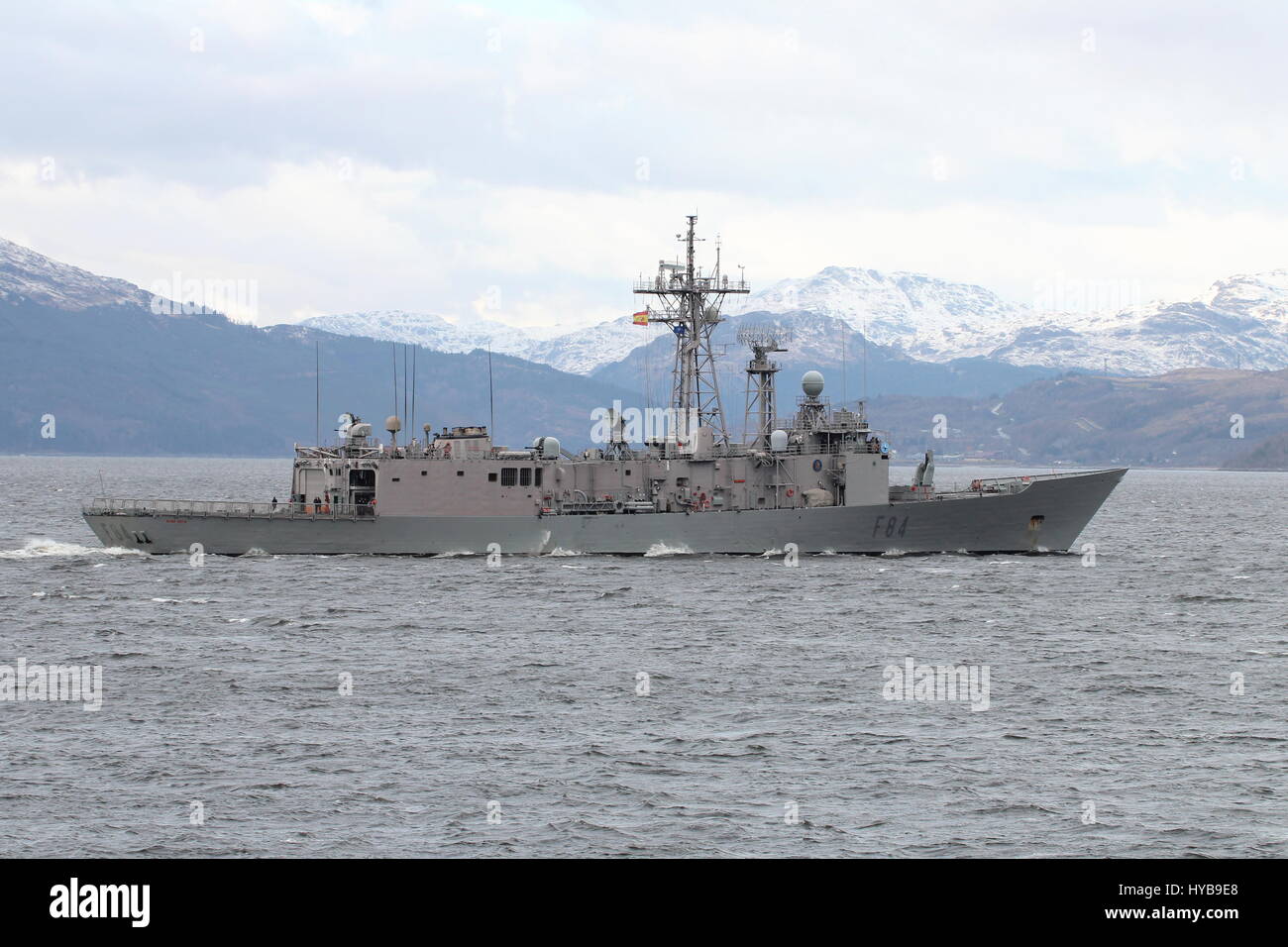 ESPS Reina Sofia (F84), a Santa Maria-class frigate operated by the ...