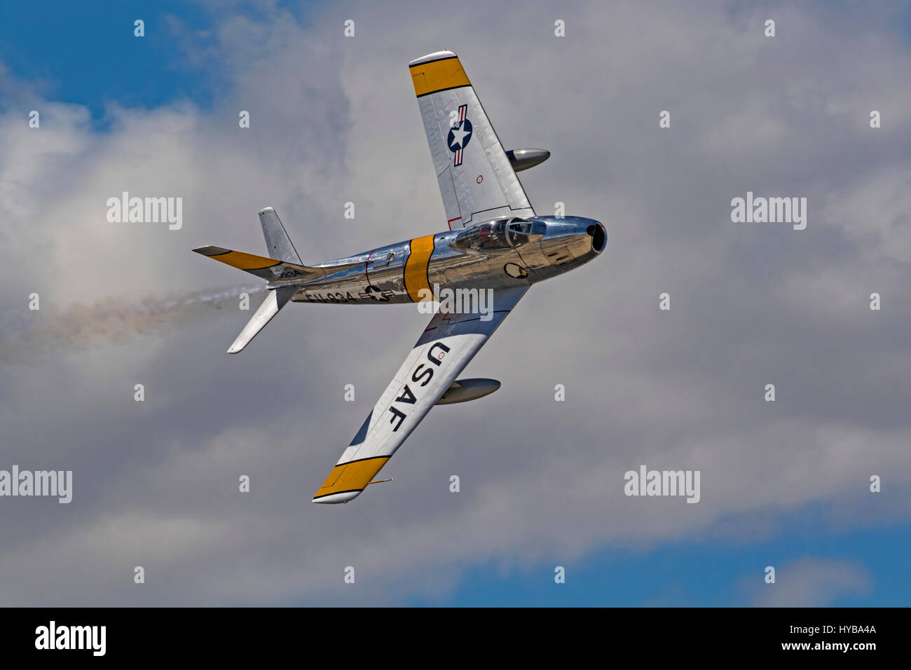 Airplane F-86 Sabre Korean War jet fighter Stock Photo - Alamy