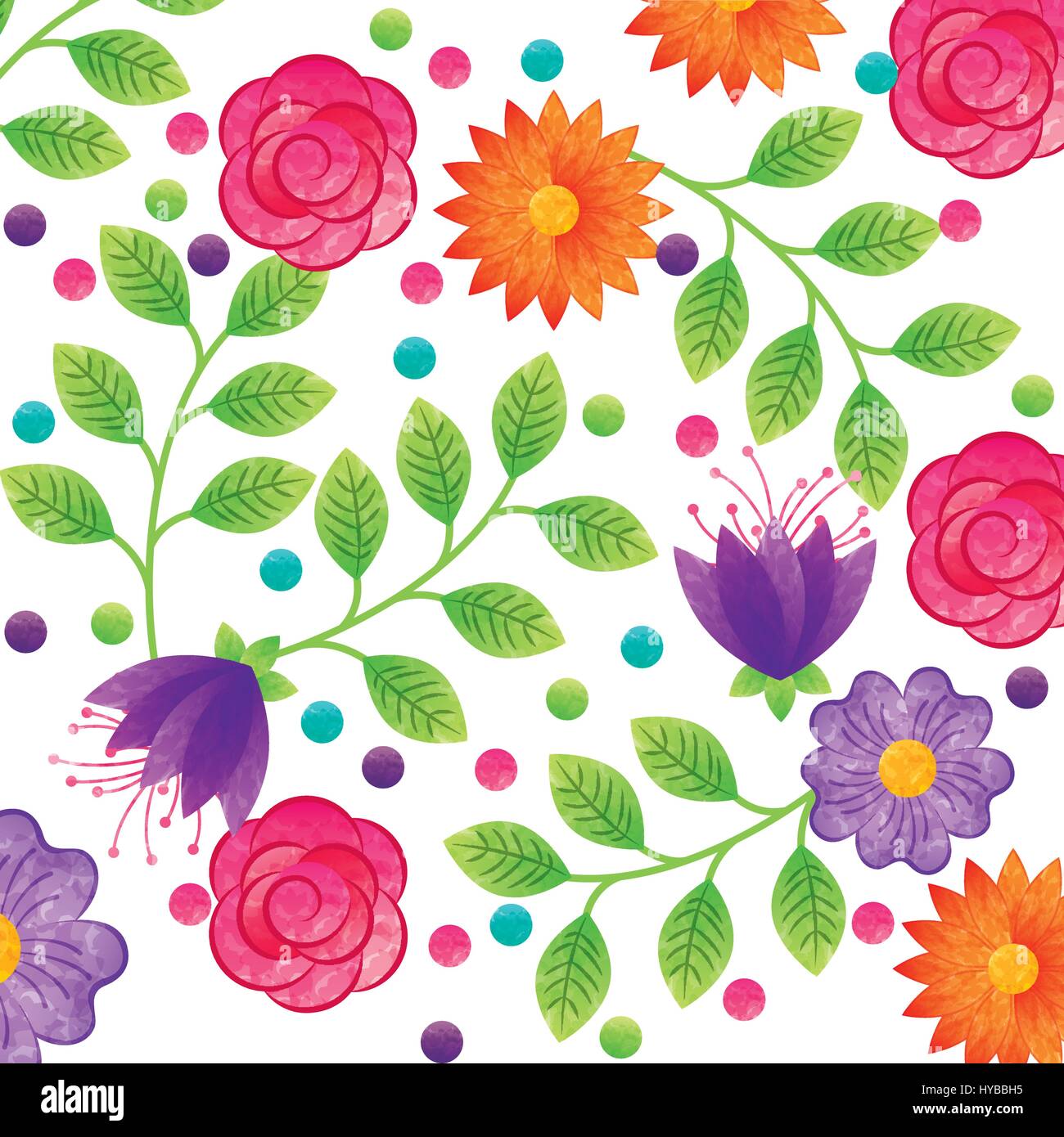 beautiful flowers design Stock Vector Image & Art - Alamy