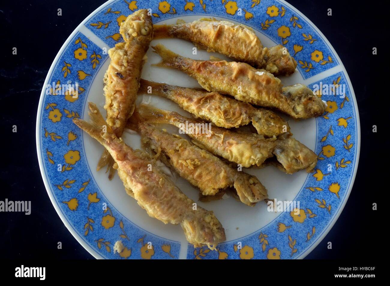 Greek Cuisine. Fresh Fried Sardines Stock Photo - Alamy