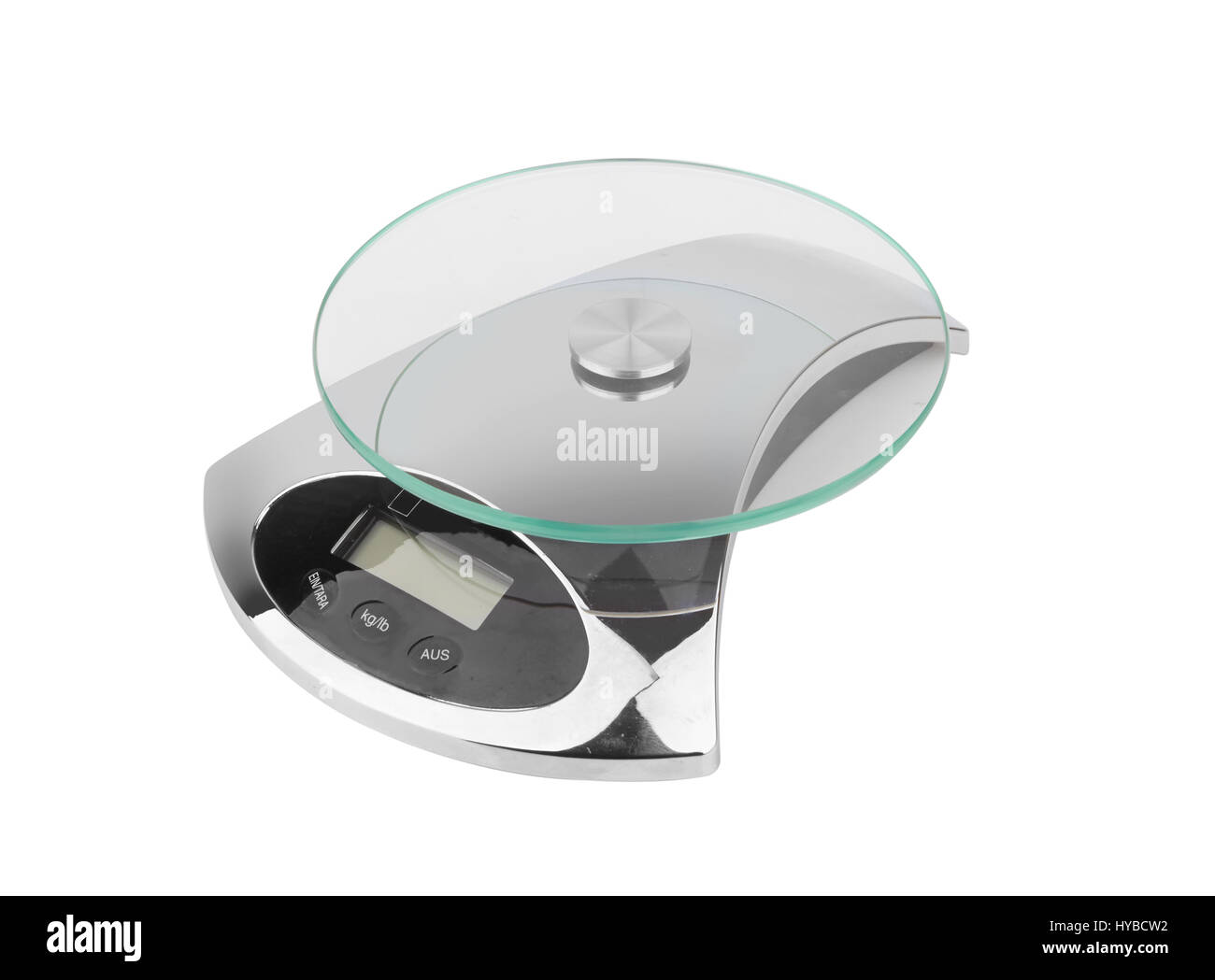 electronic scales isolated on a white background Stock Photo - Alamy