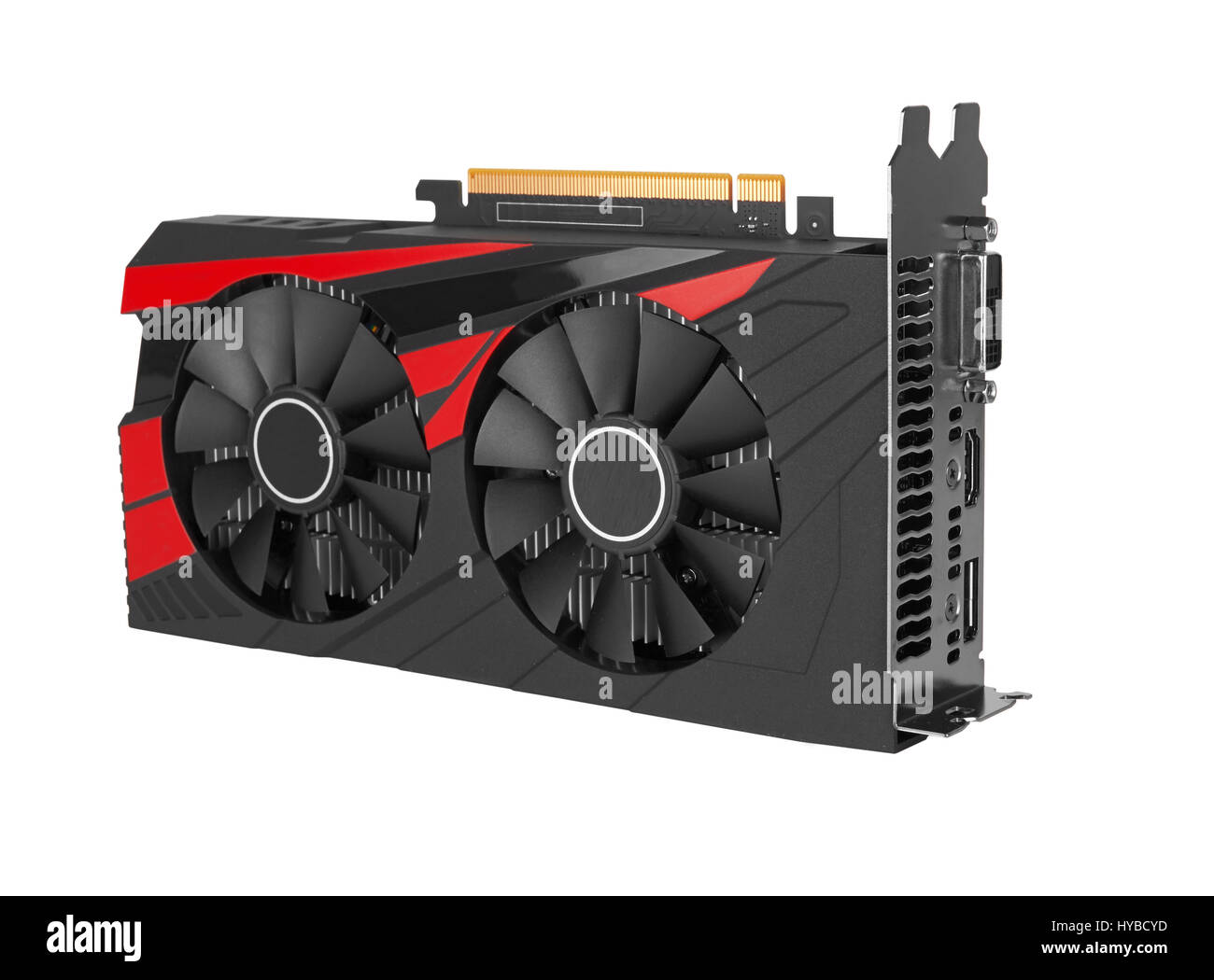 computer video card isolated on a white background Stock Photo - Alamy
