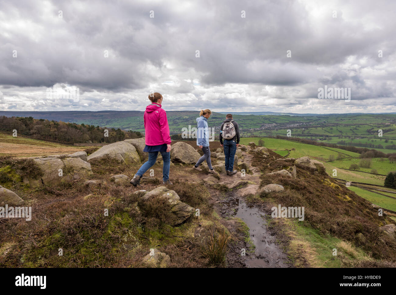 Beautiful Spring day in the Yorkshire Dales near Ilkley and Bolton ...