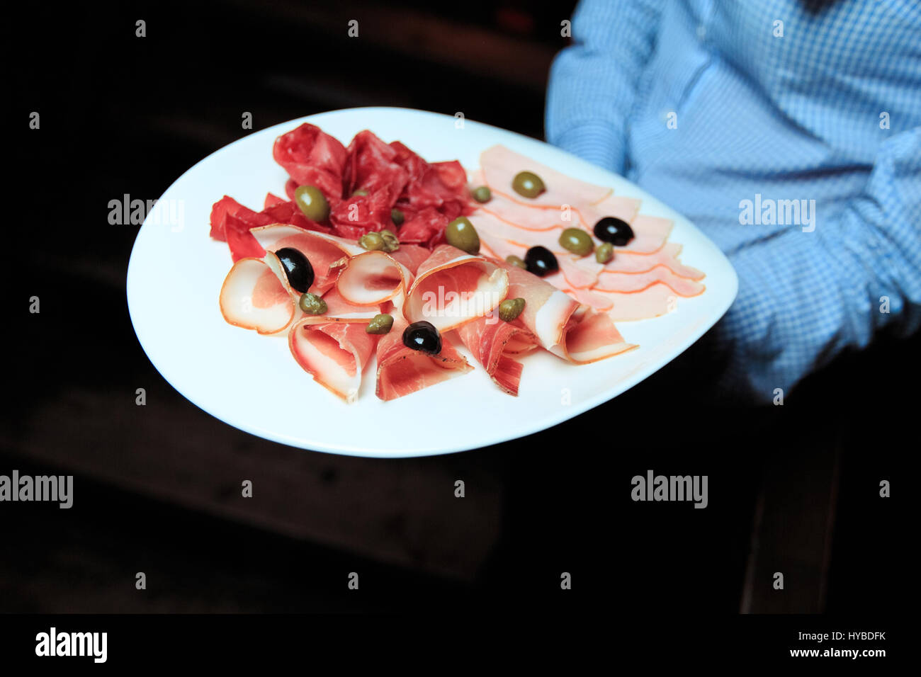Plate of cold cuts Stock Photo - Alamy