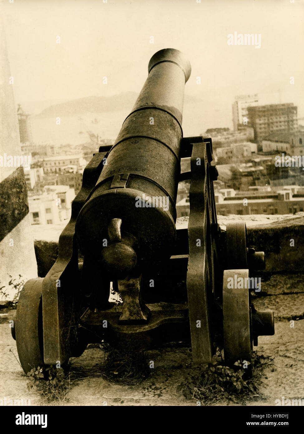 Cannon at Guia Fortress, Macau, China Stock Photo - Alamy