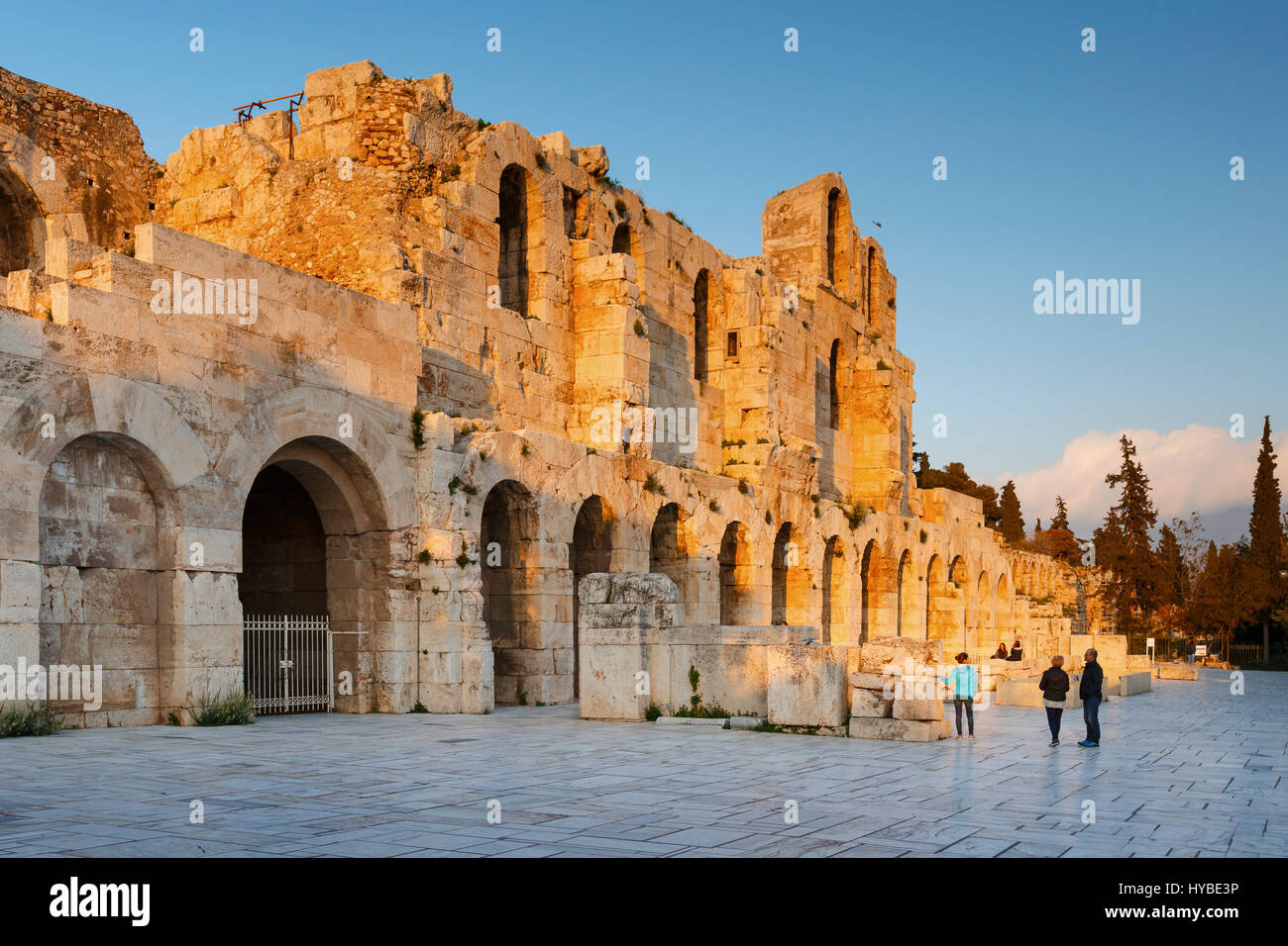 Remains of Odeon in the old town of Athens, Greece Stock Photo - Alamy