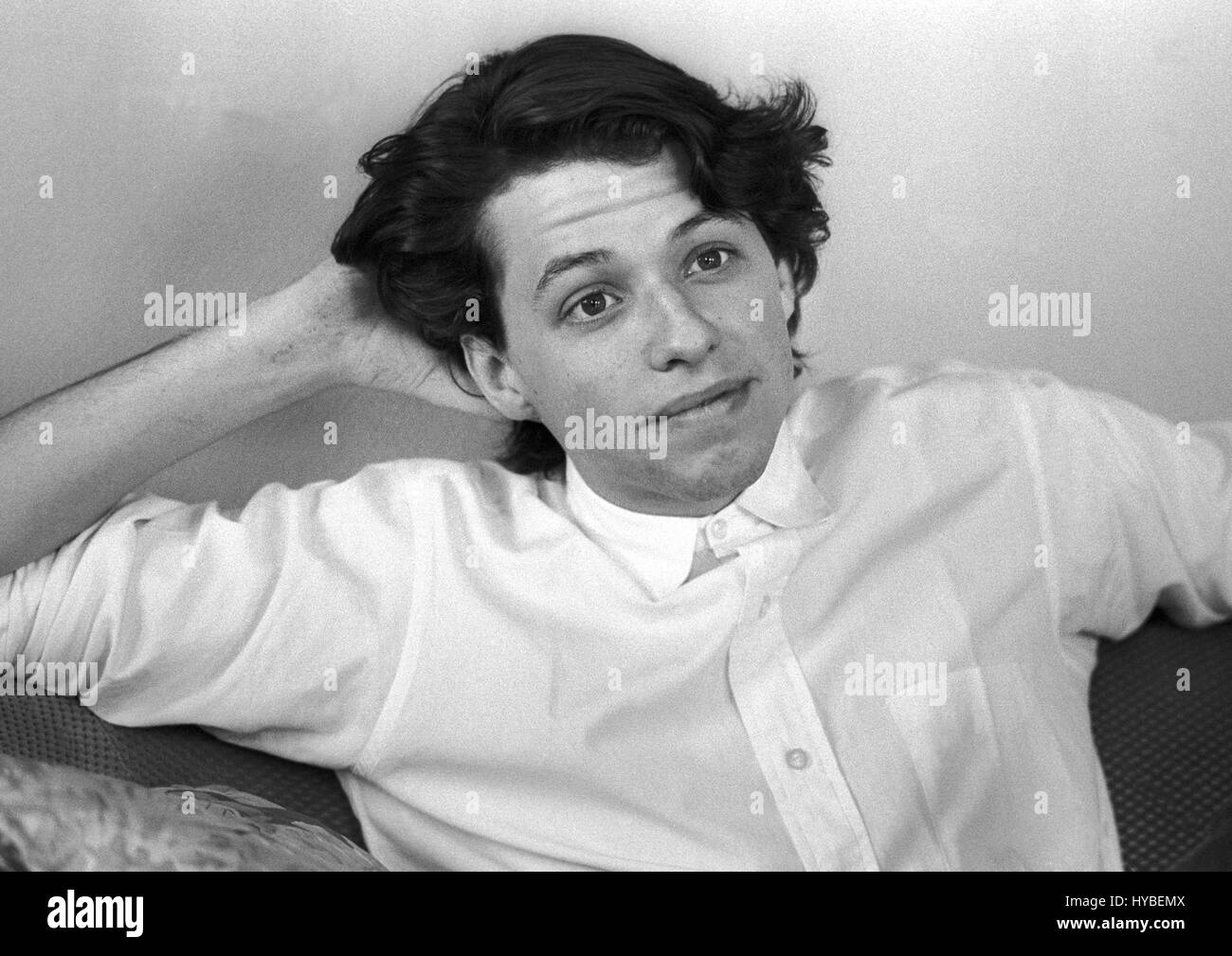 JON CRYER American actor visiting Stockholm 1986 Stock Photo - Alamy