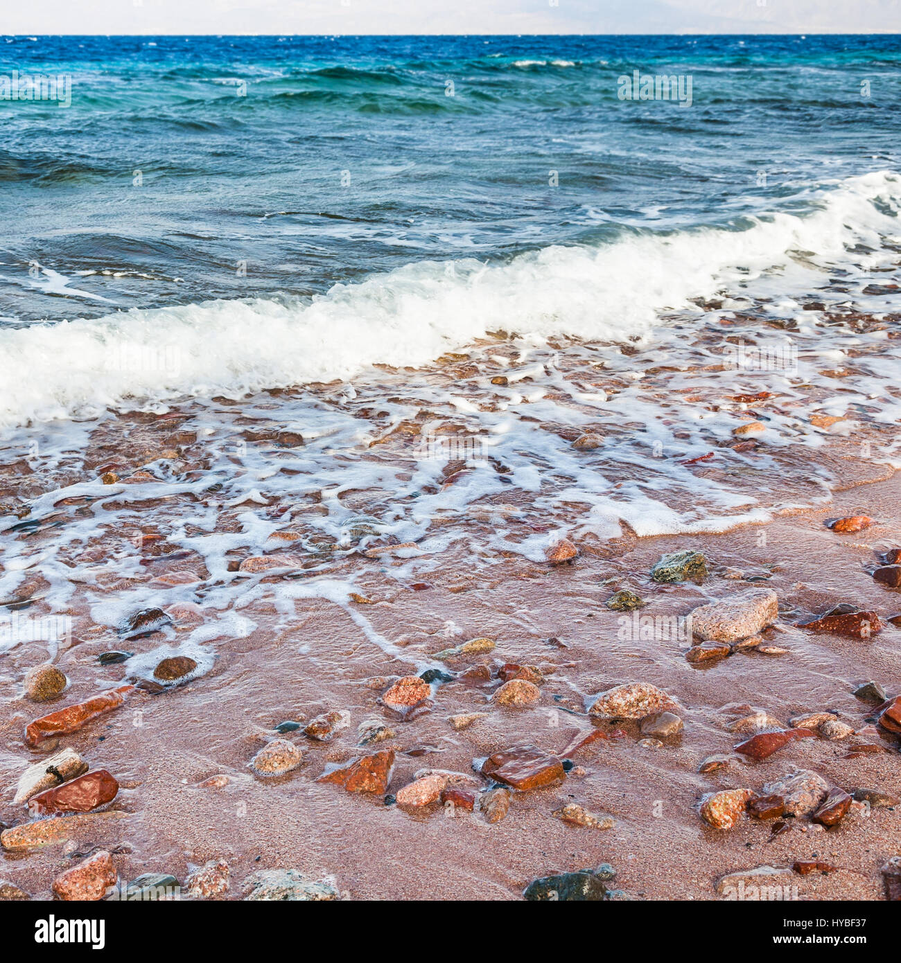 Travel to Middle East country Kingdom of Jordan - coast of Gulf of ...