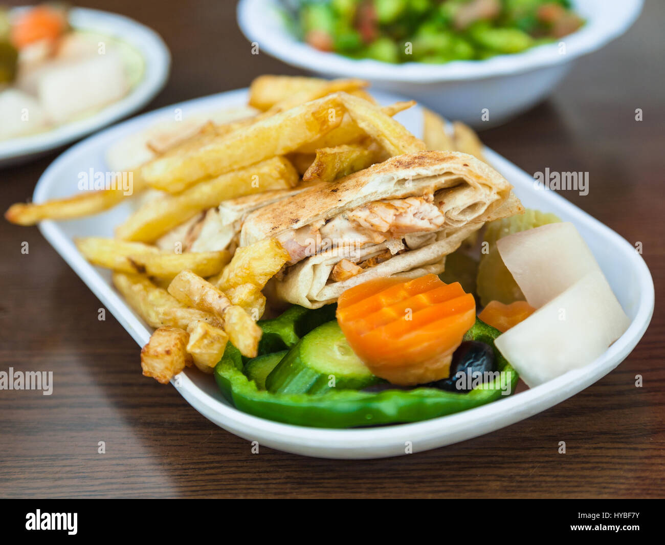 Travel to Middle East country Kingdom of Jordan - arabian fast food ...