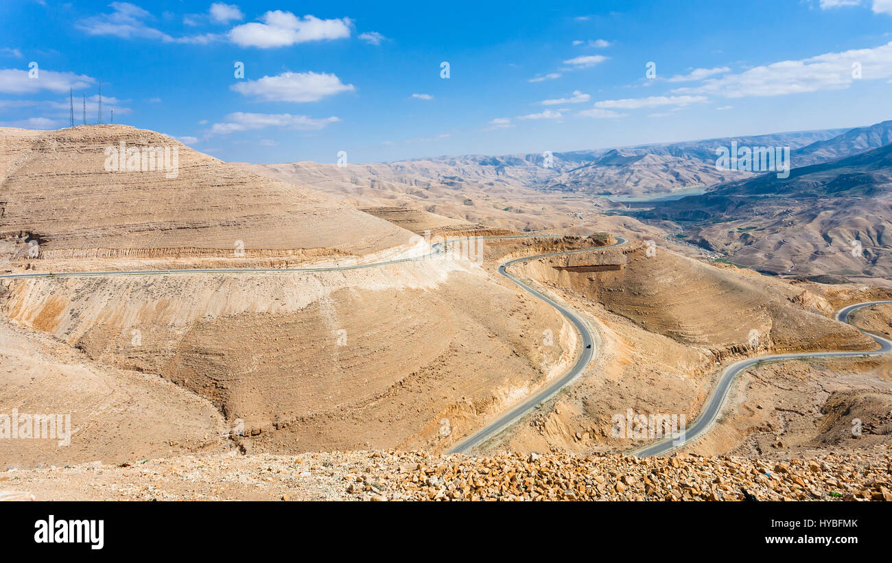 Travel to Middle East country Kingdom of Jordan - King's highway in ...