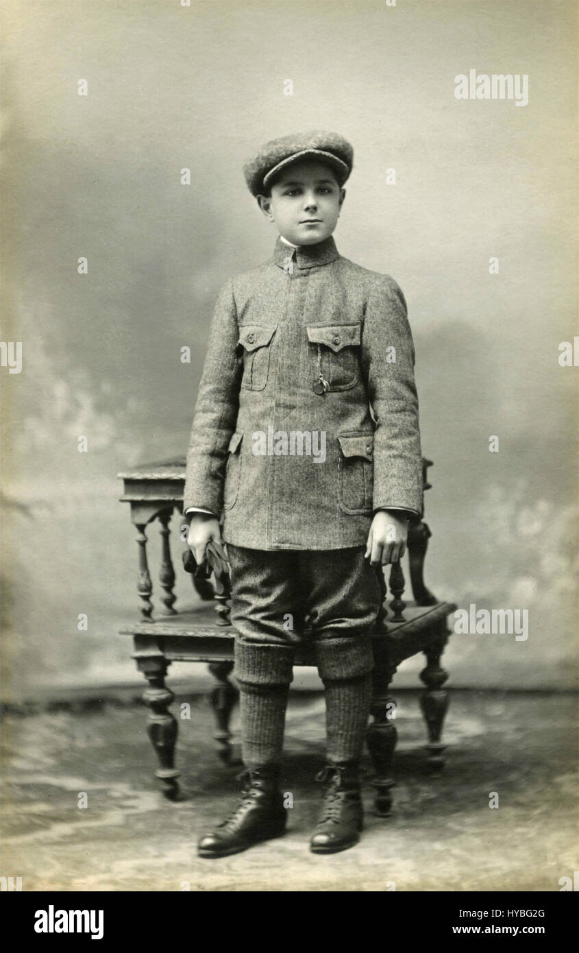Portrait of a boy, Italy Stock Photo - Alamy