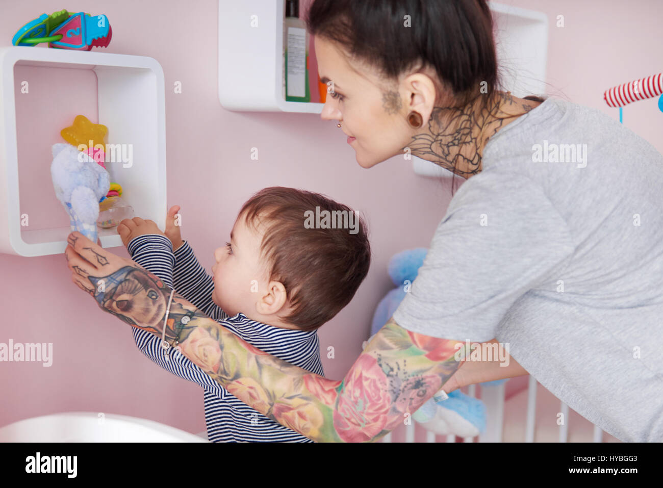 Mother duties is hard work but it is worth Stock Photo - Alamy