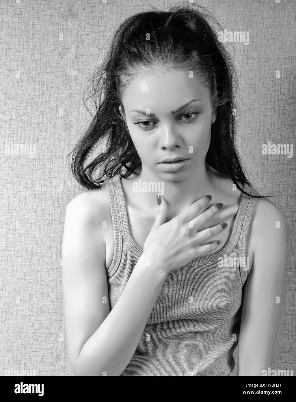 Portrait cheerful positive people Black and White Stock Photos & Images ...