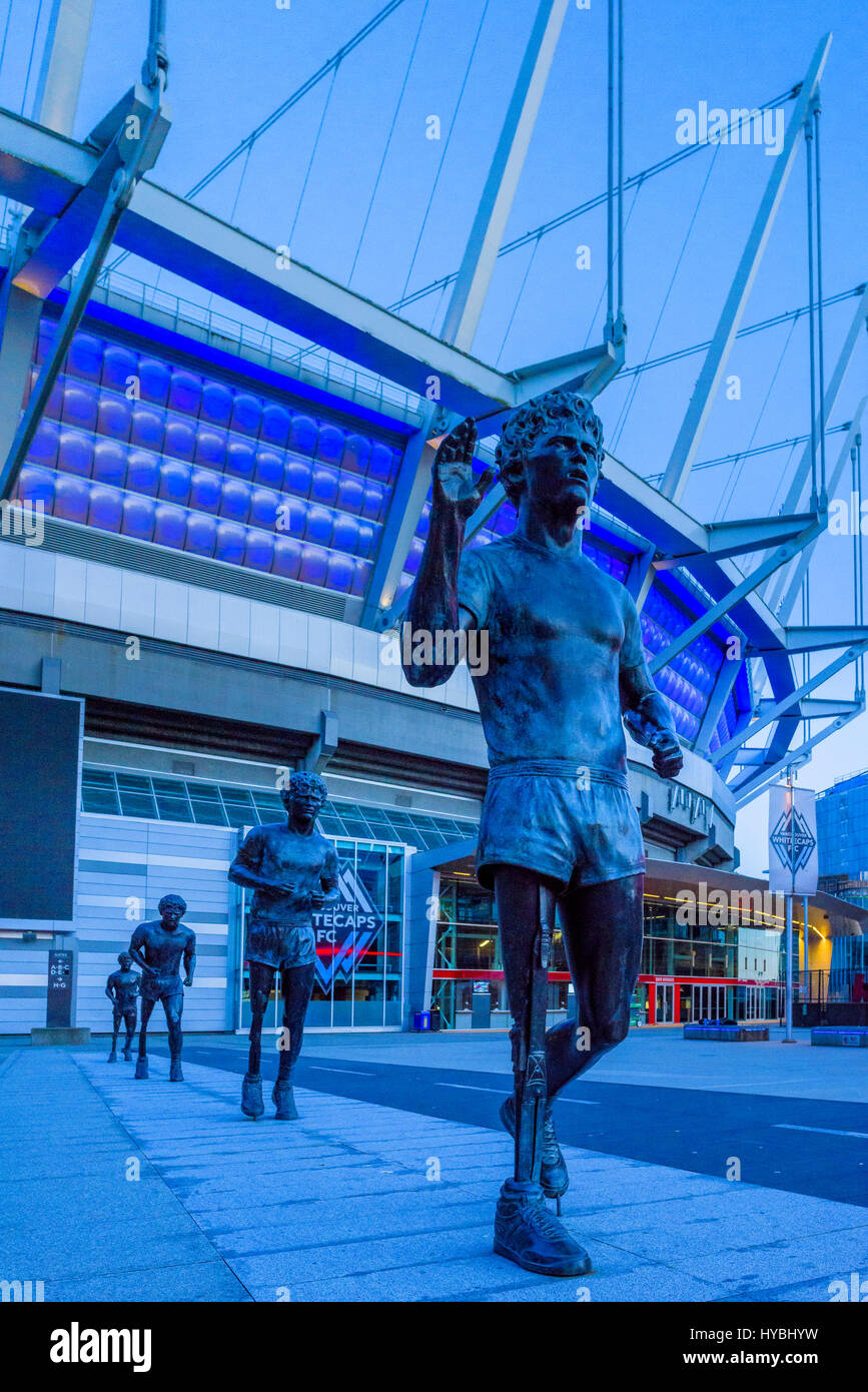 Terry Fox Memorial designed by Douglas Coupland, BC Place, Vancouver ...
