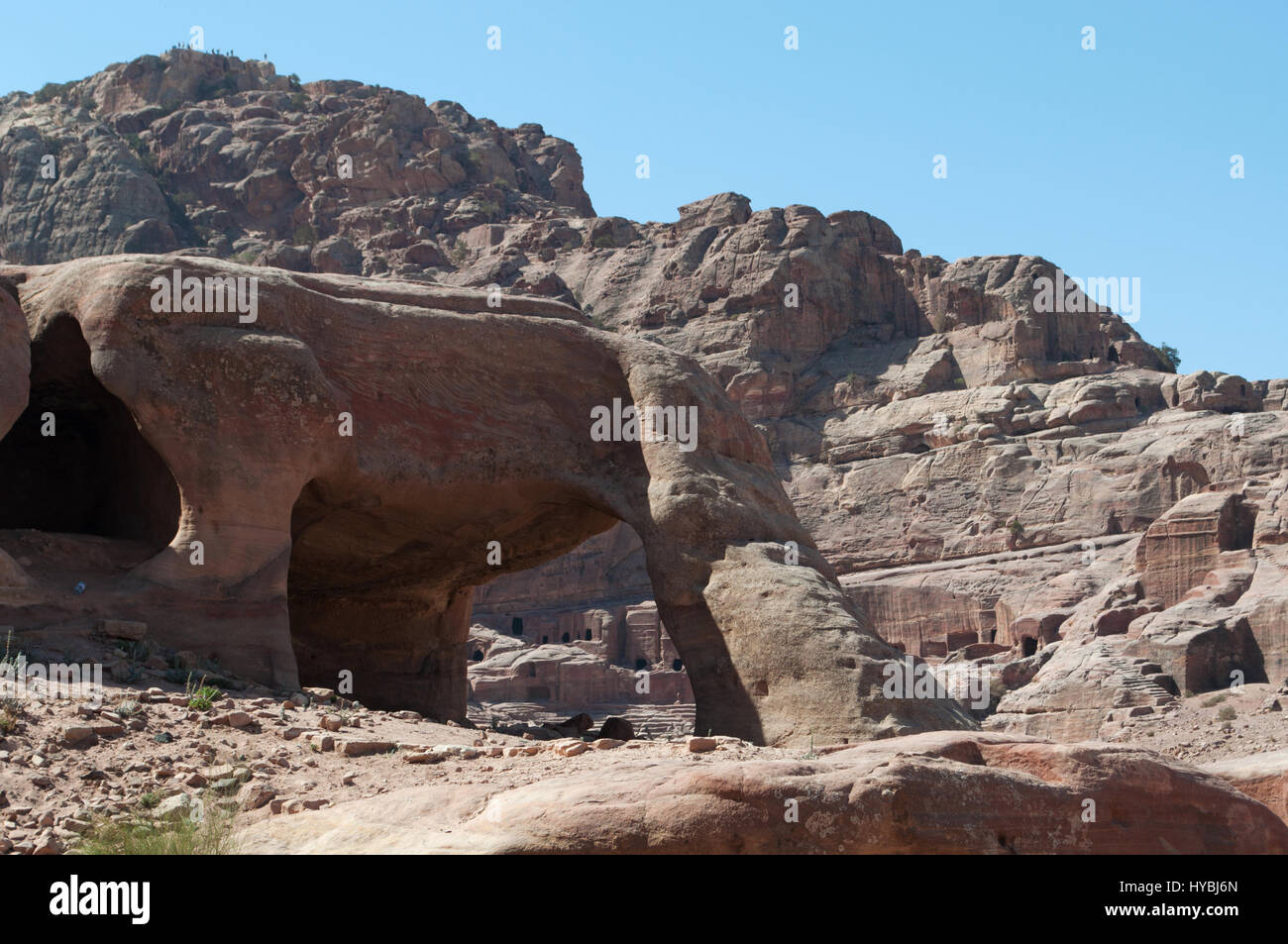 Jordan: buildings and different shapes, colors and shades of the red ...