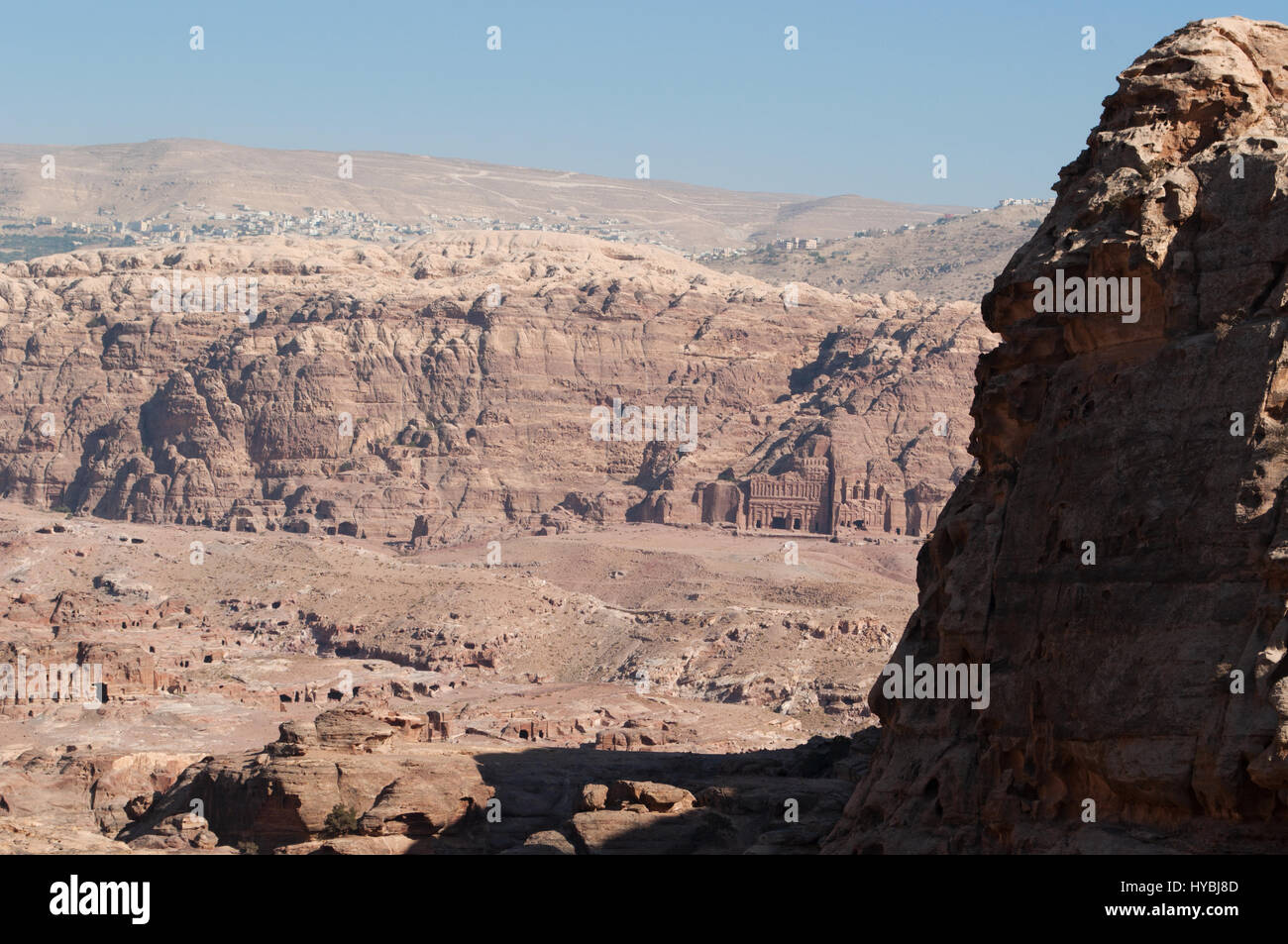 Jordan: the Kings Wall with the Royal Tombs, huge funerary structures ...