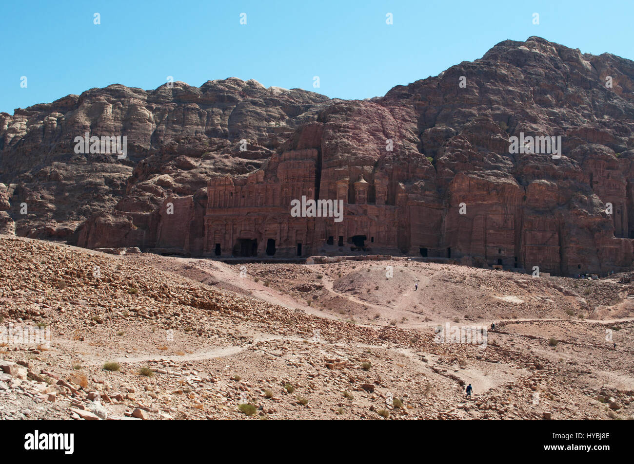 Jordan: the Kings Wall with the Royal Tombs, huge funerary structures ...
