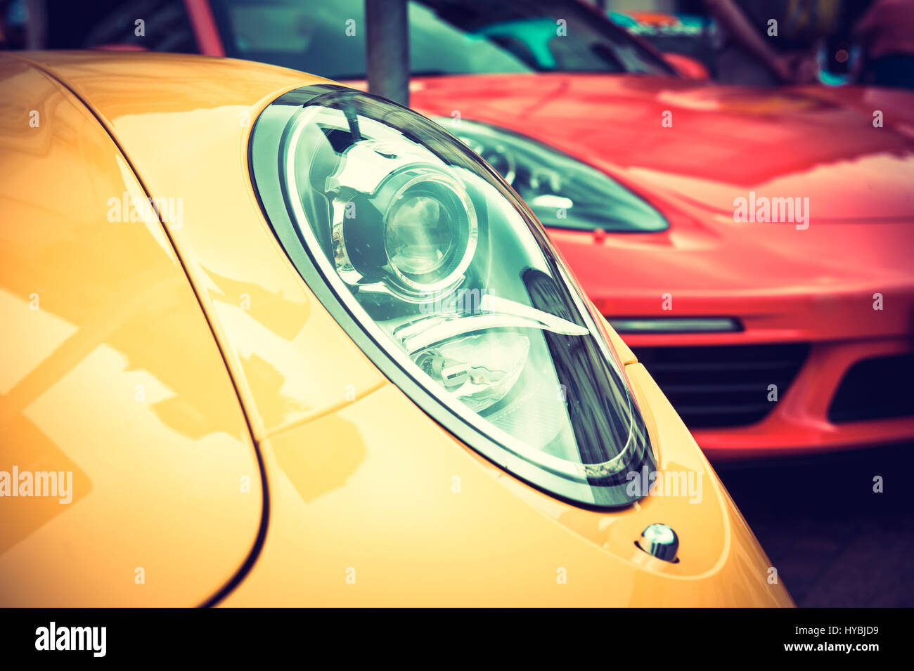 Yellow headlights hi-res stock photography and images - Alamy