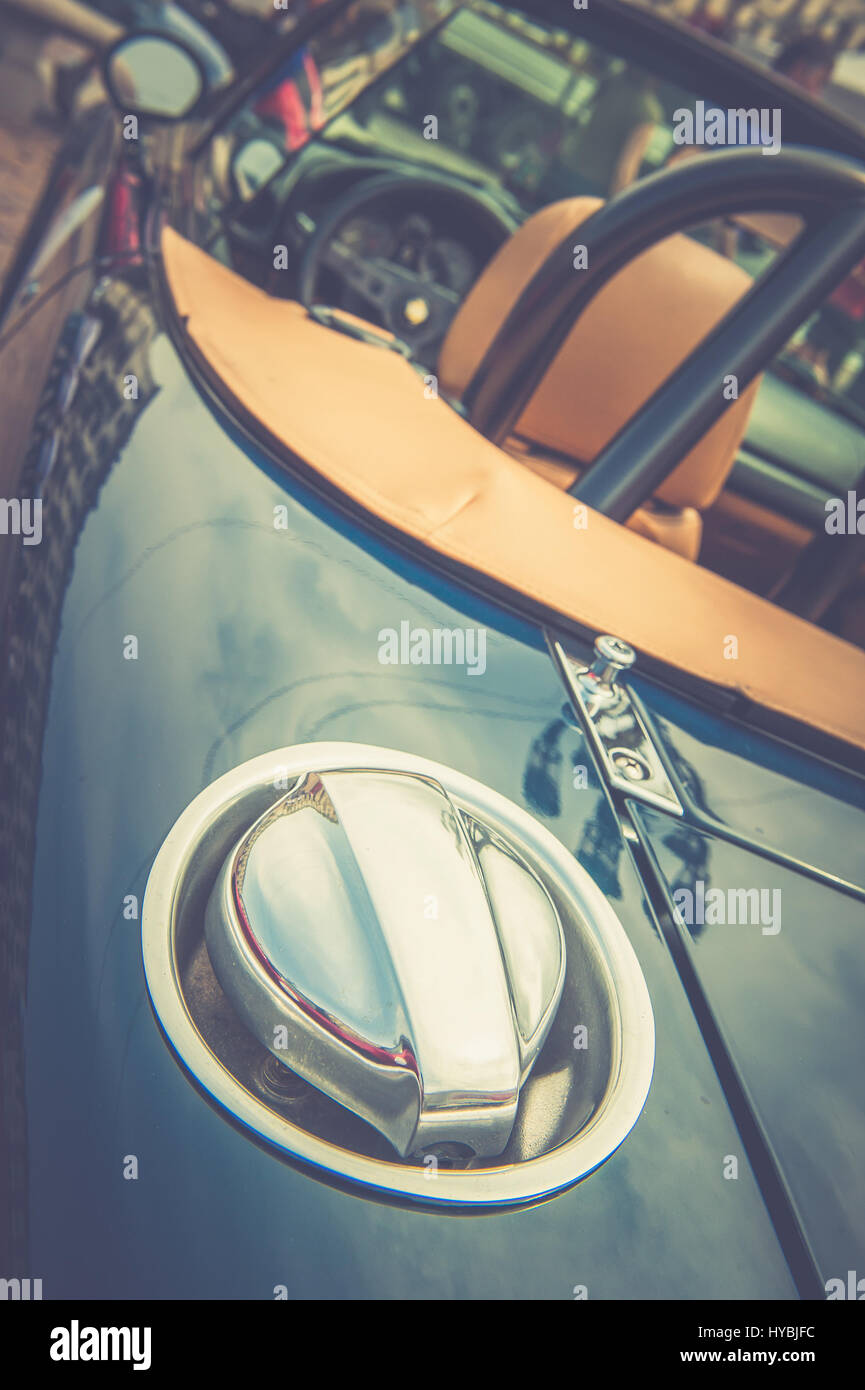 Vintage classic car rear view Stock Photo - Alamy