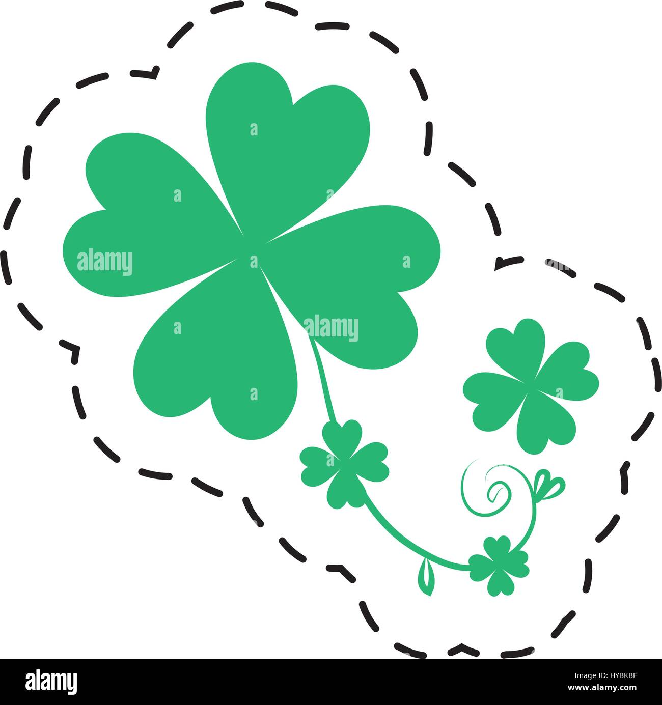 saint patrick clover leaf Stock Vector Image & Art - Alamy