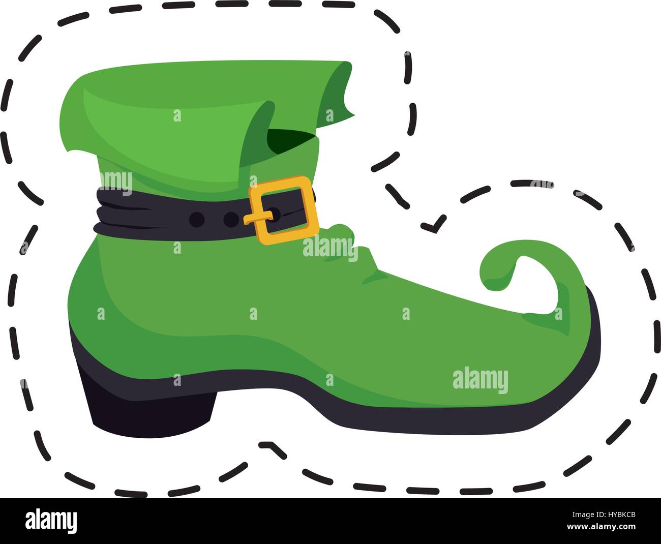 leprechaun boots isolated icon Stock Vector Image & Art - Alamy
