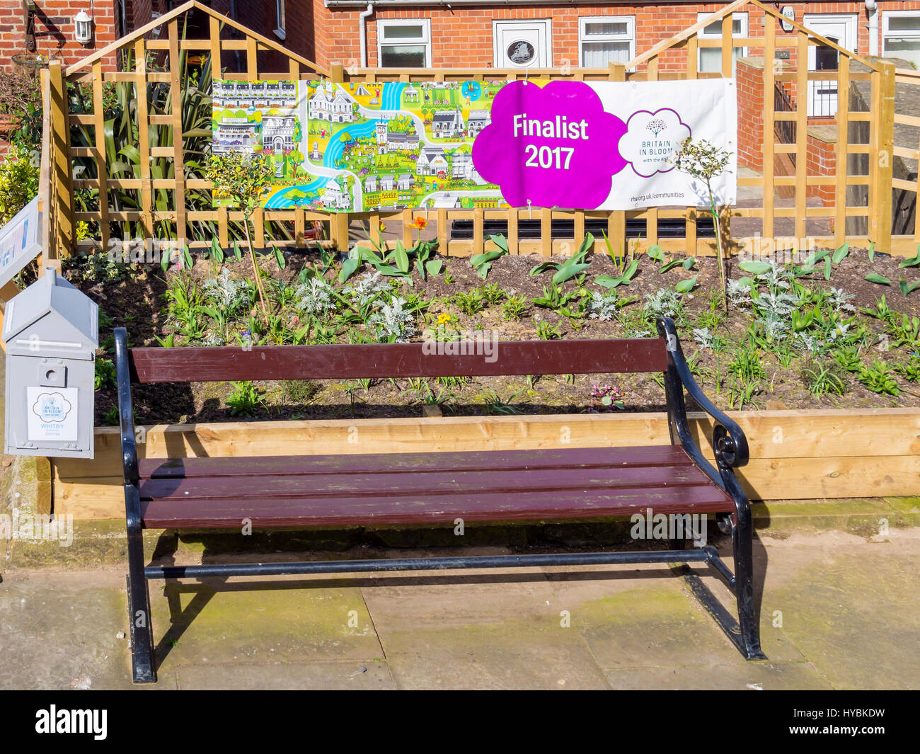 Planted area of a small garden in Whitby finalist in th RHS Dementia ...