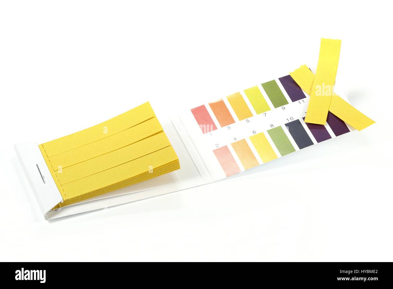 universal indicator paper isolated on white background Stock Photo - Alamy