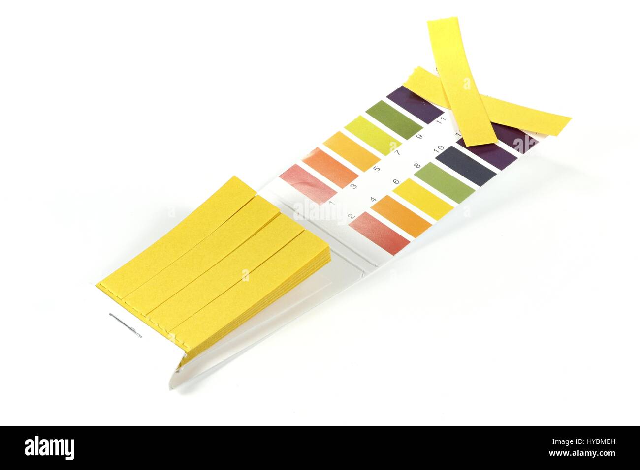 universal indicator paper isolated on white background Stock Photo - Alamy