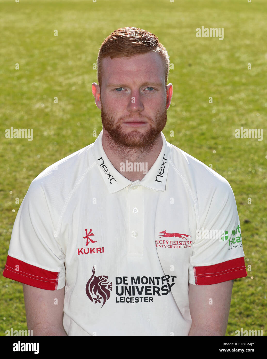 Leicestershire's James Sykes during the media day at Grace Road ...
