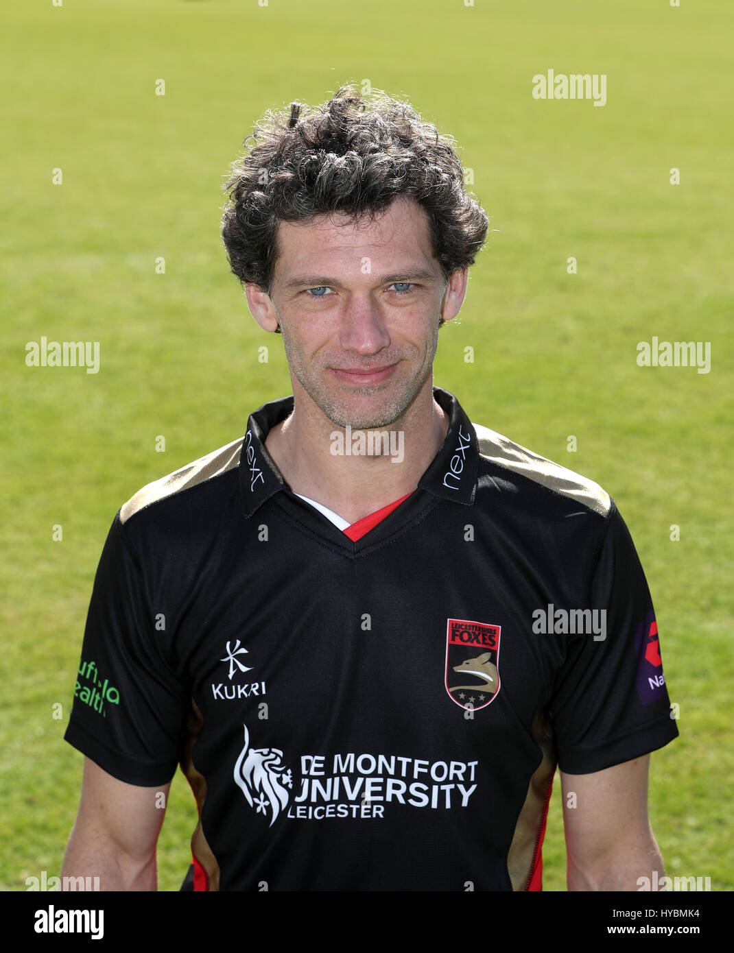 Leicestershire's Charlie Shreck during the media day at Grace Road ...