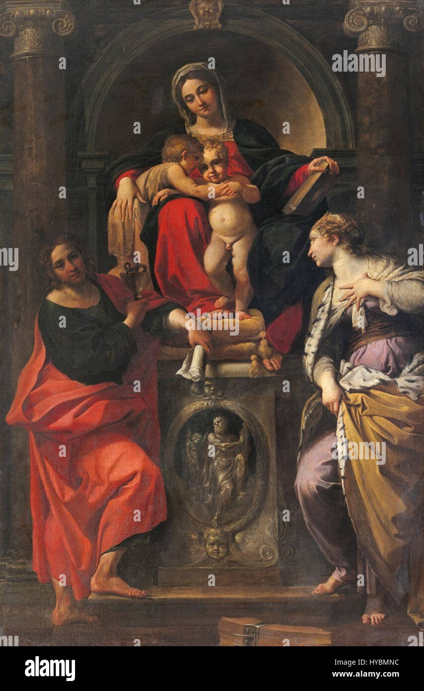 Annibale Carracci's 'Pala di San Giorgio' is an altarpiece depicting ...
