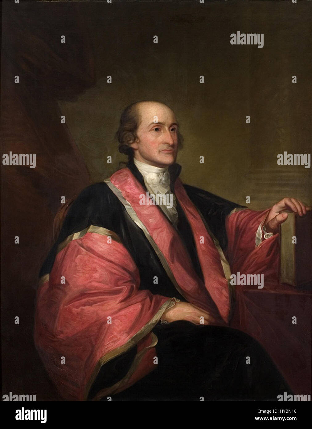 John Jay by Oliver Ingraham Lay (1889, after Gilbert Stuart Stock Photo ...