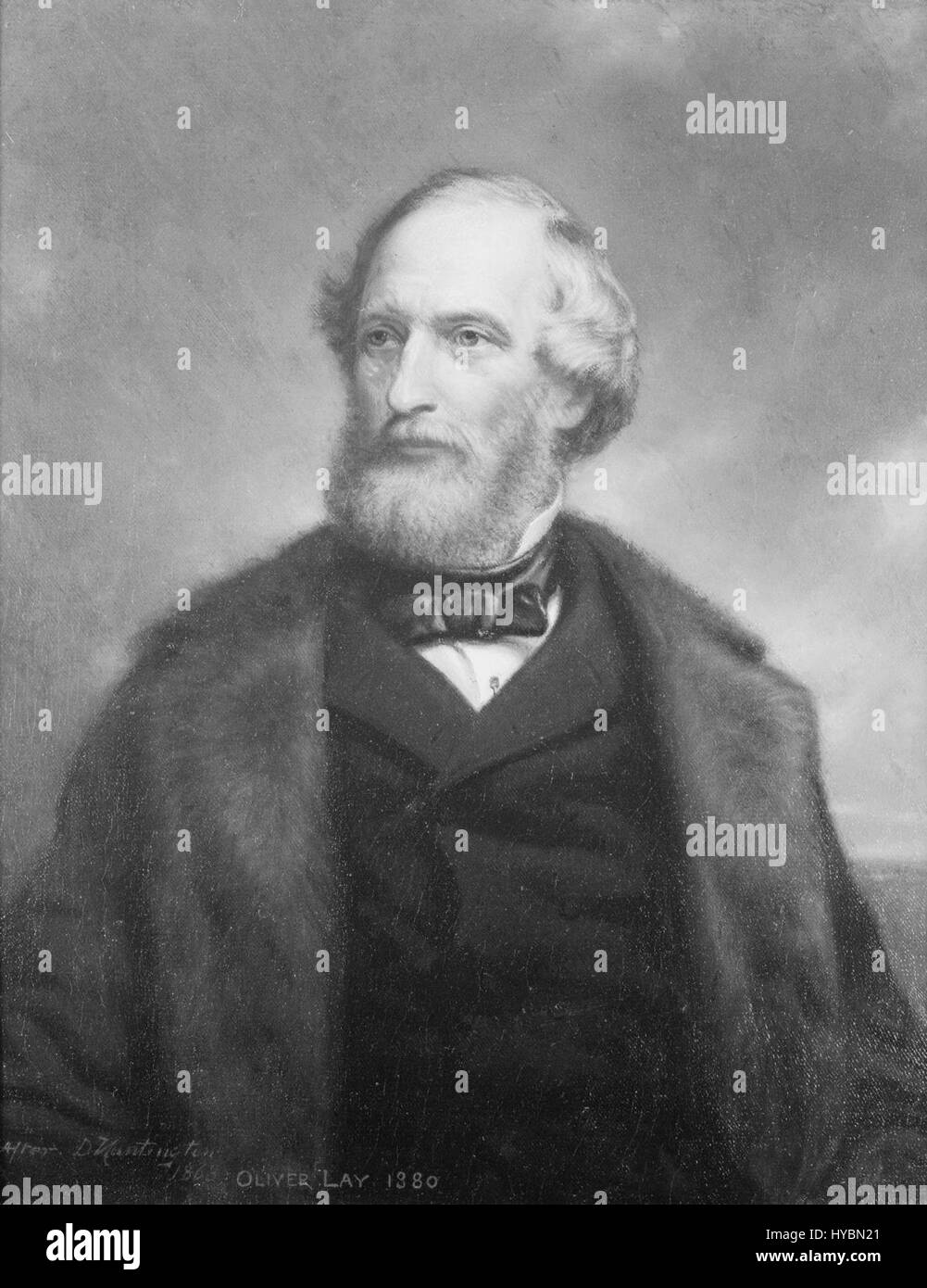 This portrait of Cyrus West Field, painted by Oliver Ingraham Lay in ...